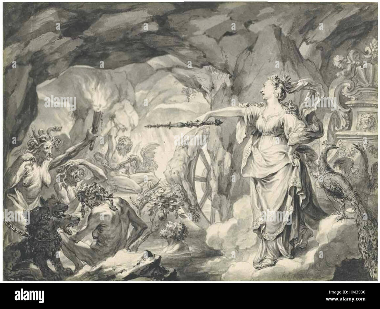 Godfried Maes’ illustration of Juno in Hades from Ovid’s 'Metamorphoses ...