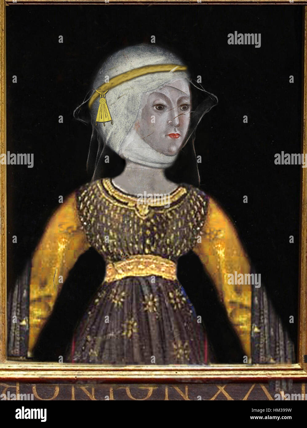 A portrait of Isabella of Castile, Duchess of York, representing her ...