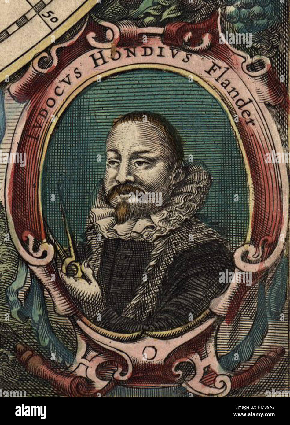Jodocus hondius world map hi-res stock photography and images - Alamy