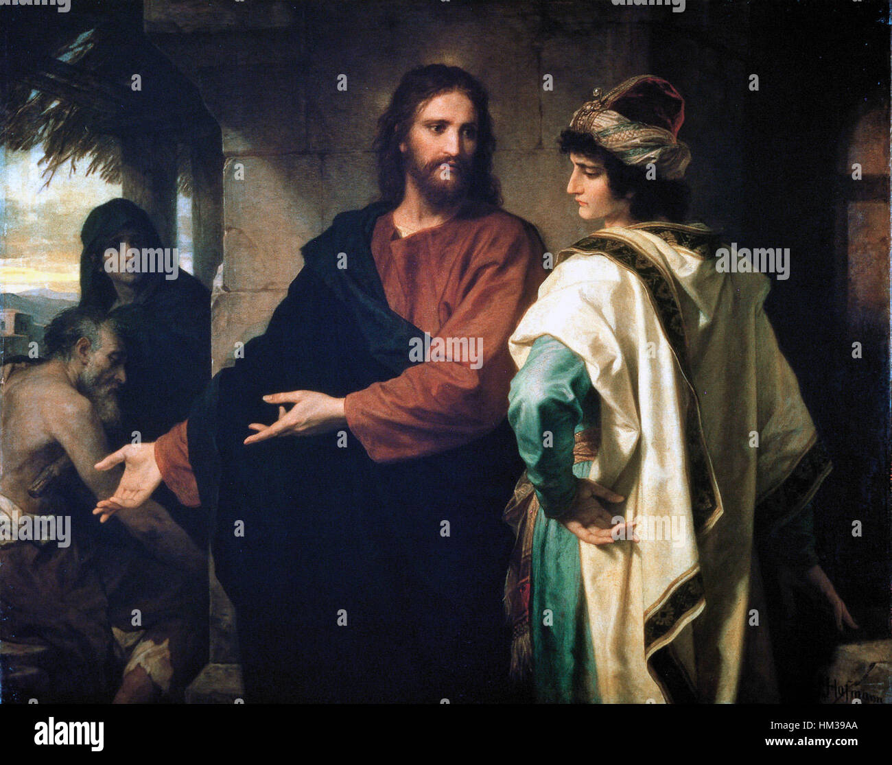Jesus and the rich young man hi-res stock photography and images - Alamy