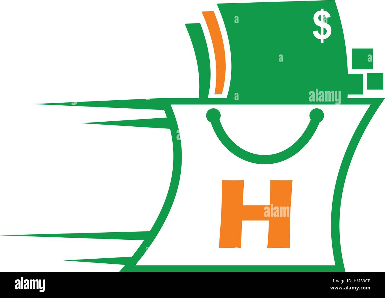 H delivery logo Stock Vector Images - Alamy