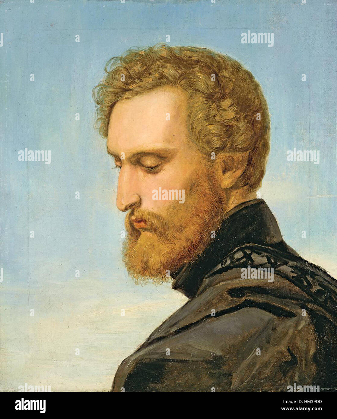 *Kaulbach's* *Portrait des Malers Heinlein* is a portrait of artist ...
