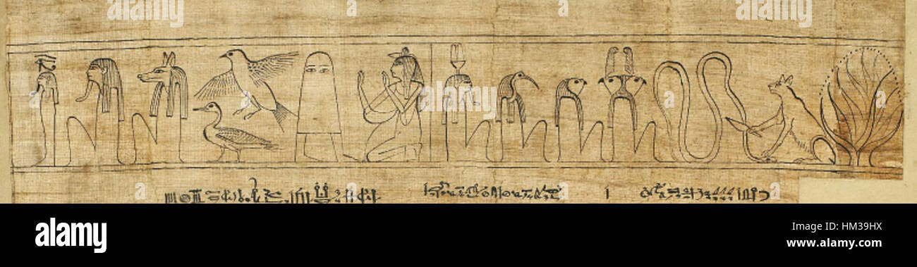 The Greenfield Papyrus, specifically sheet 76, features vignettes from ...