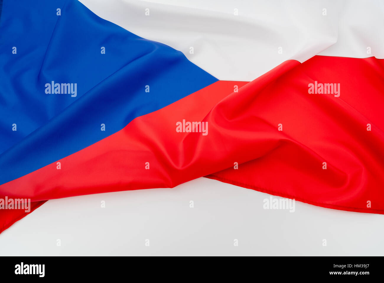 Czech flag fabric motion hi-res stock photography and images - Alamy
