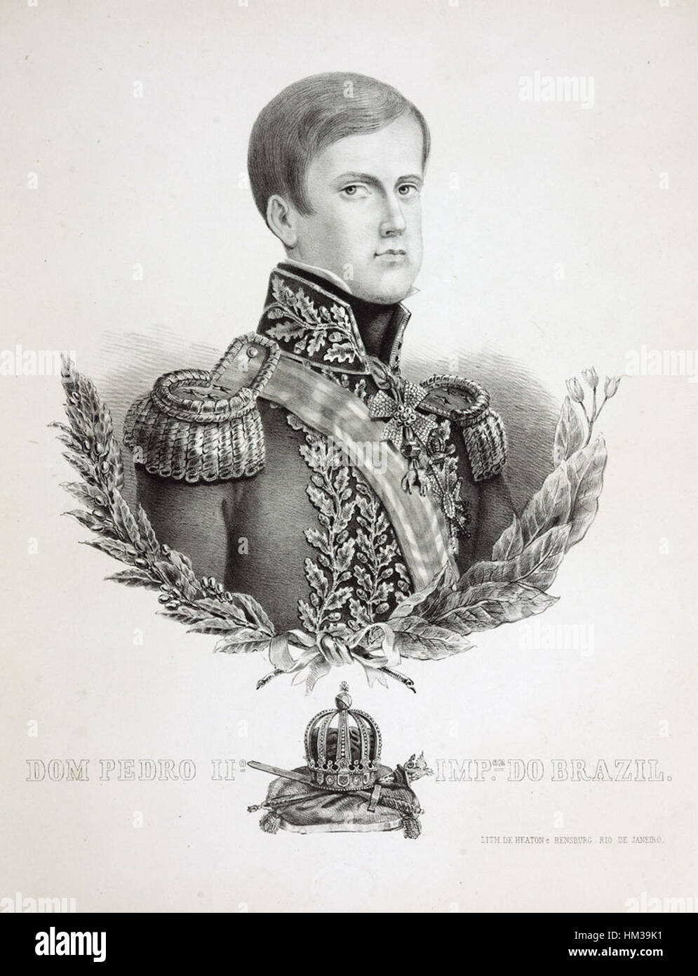 This portrait of D. Pedro II by Heaton e Rensburg captures the ...