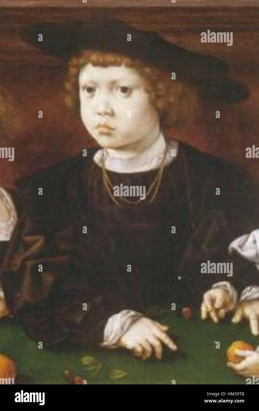 A 1525 painting by Jan Gossaert depicting John of Denmark, Norway, and ...