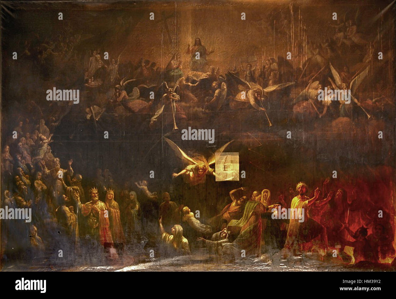 The 'Last Judgment' painting depicts the final judgment scene in ...
