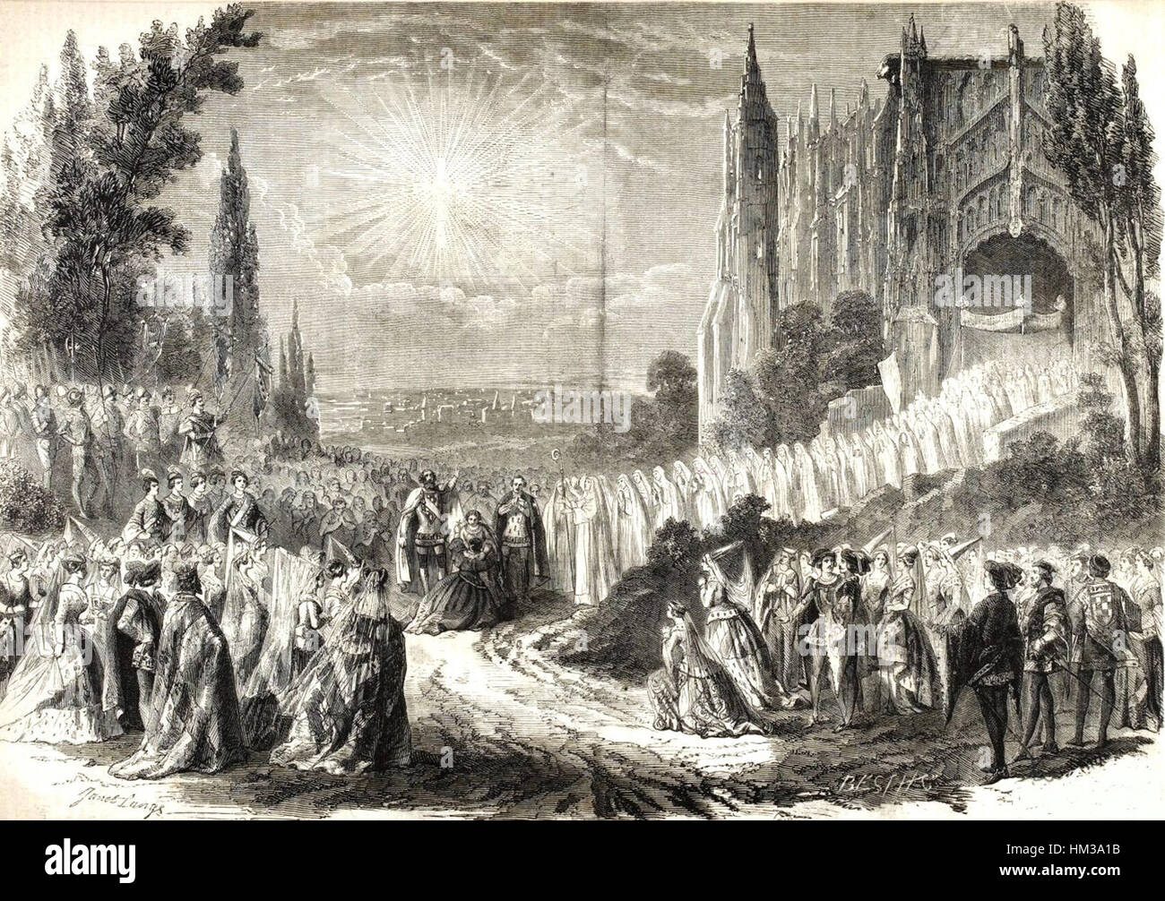 'La Magicienne, Act 5' is a scene from the opera, depicting a magical ...