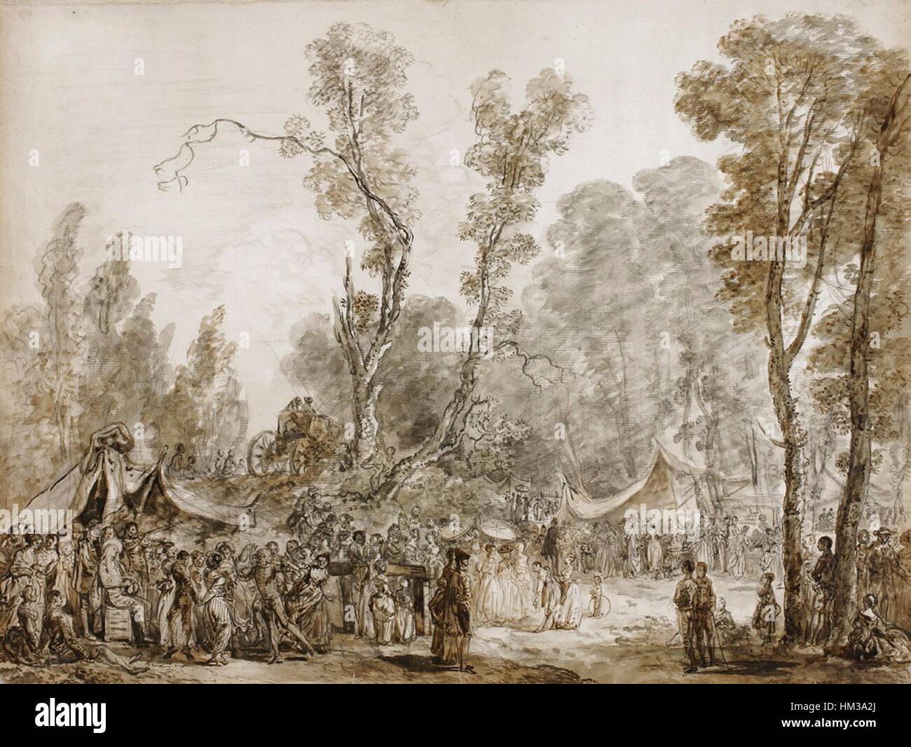 'Odpust na Bielanach' by Jan Piotr Norblin captures a lively festival ...