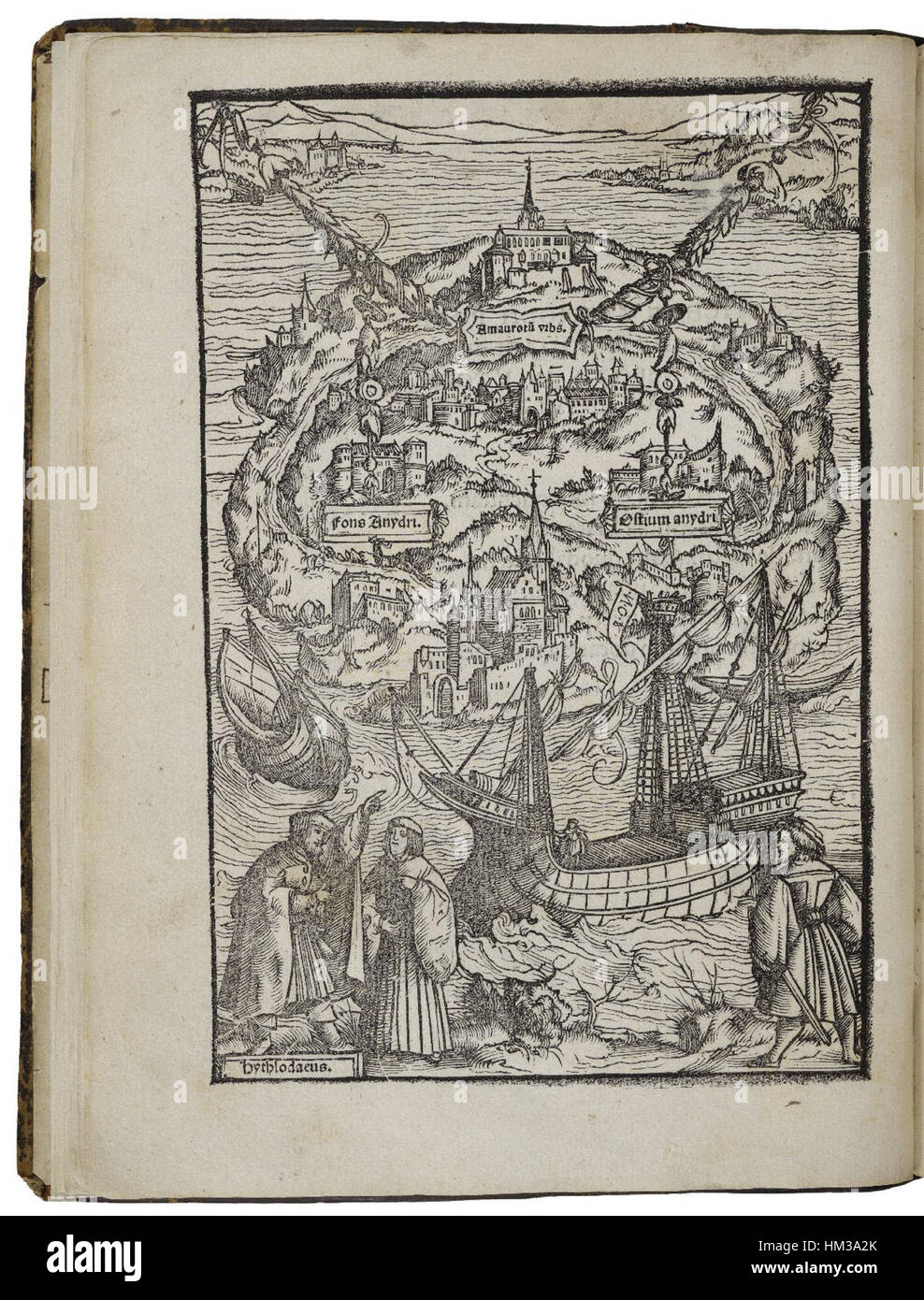 This woodcut by Hans Holbein the Younger, created in 1518, depicts ...