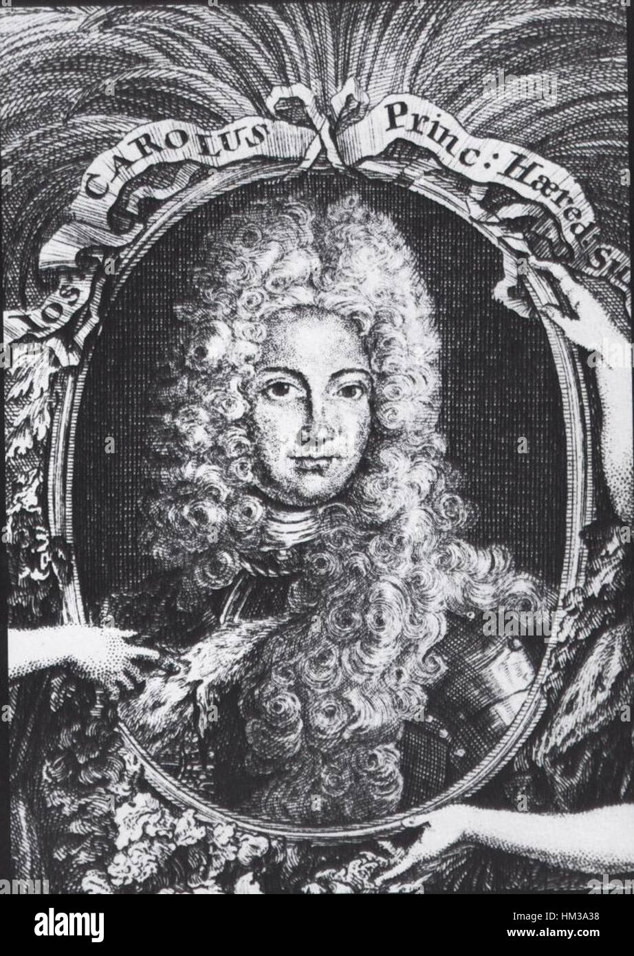 This portrait depicts Joseph Karl von Pfalz Sulzbach, a noble figure ...