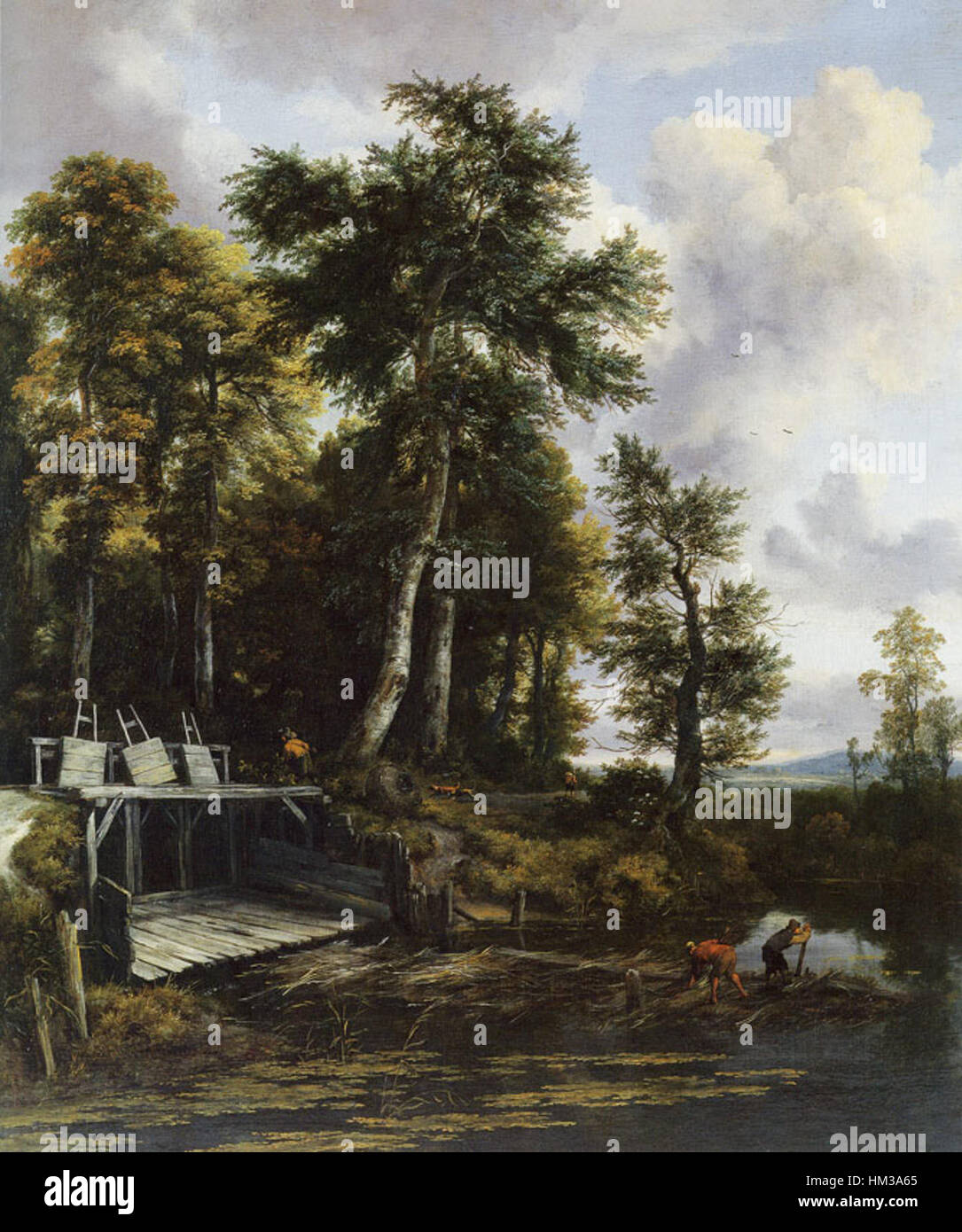 This landscape painting by Jacob van Ruisdael, titled *Landscape with ...