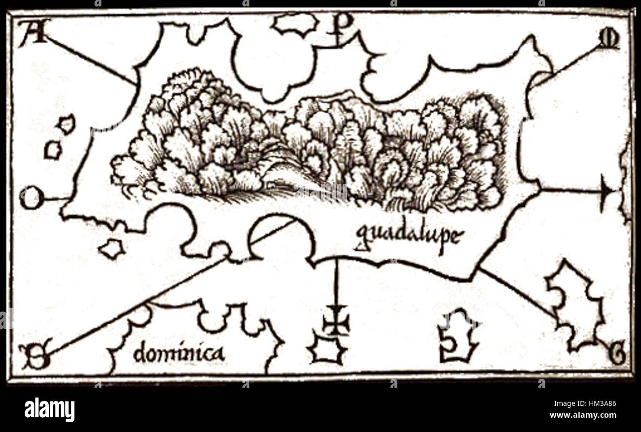 Map of guadalupe hi-res stock photography and images - Alamy