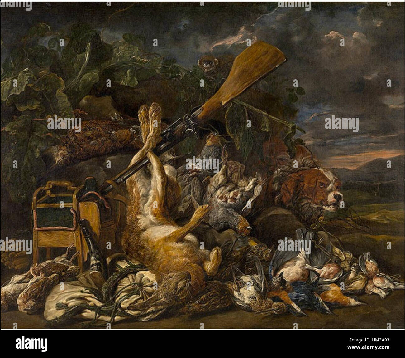 Jan Fyt's 'Hunting Trophy' is a detailed still-life painting of game ...