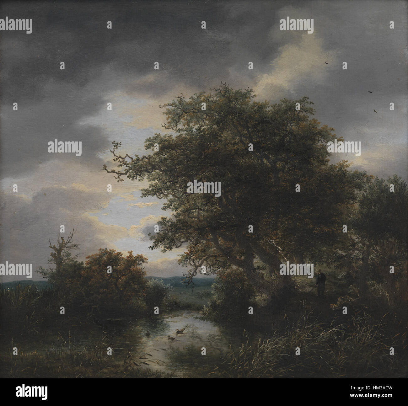 Jacob van Ruisdael's 'Oak Trees by a Pond' is a remarkable 17th-century ...