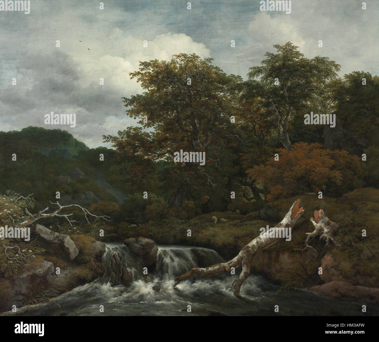 Jacob van Ruisdael’s 'Waterfall in a Hilly Wooded Landscape' is a ...