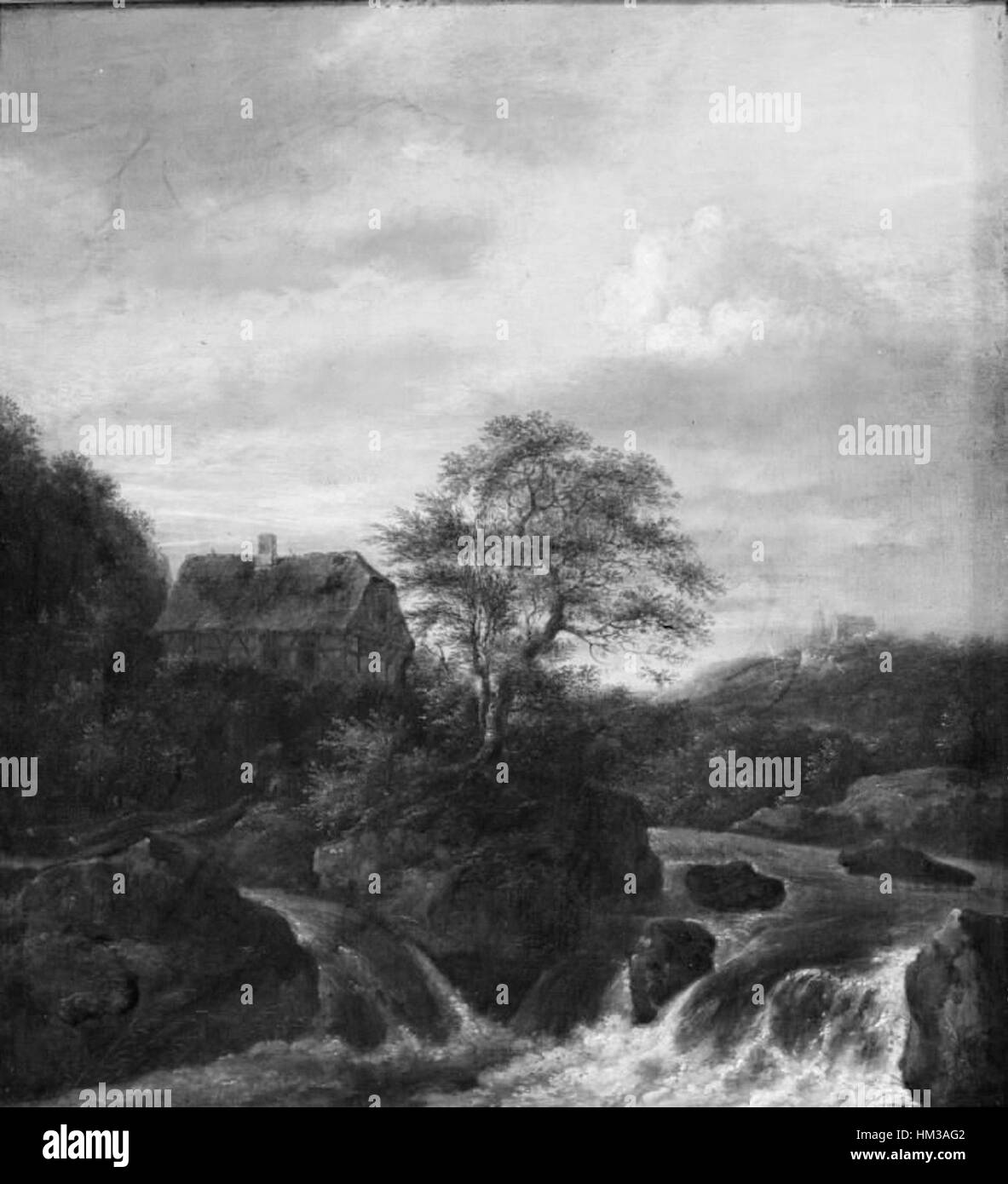 Jacob van Ruisdael’s 'A Waterfall in a Rocky Region' depicts the ...