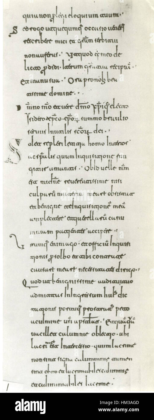 This manuscript page, from Isidore of Seville's correspondence ...