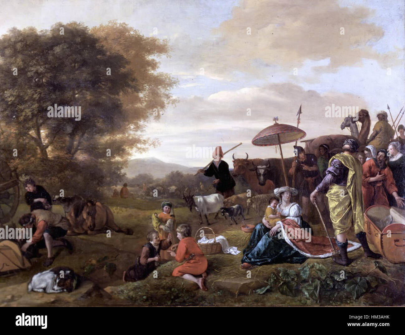 'Laban zoekt de door Rachel gestolen Terafim' by Jan Steen depicts the ...