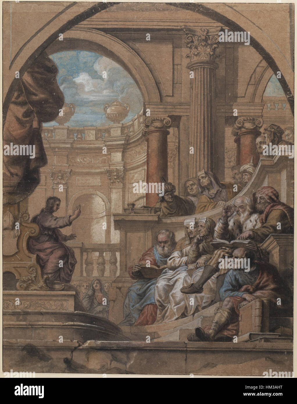 Jan Erasmus Quellinus - The twelve-year old Christ Stock Photo - Alamy