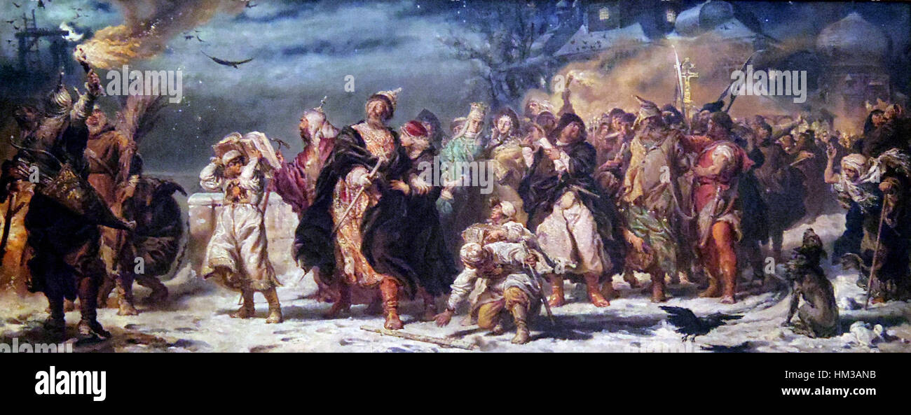 *Iwan Grozny* is a historical painting that depicts Ivan IV, also known ...