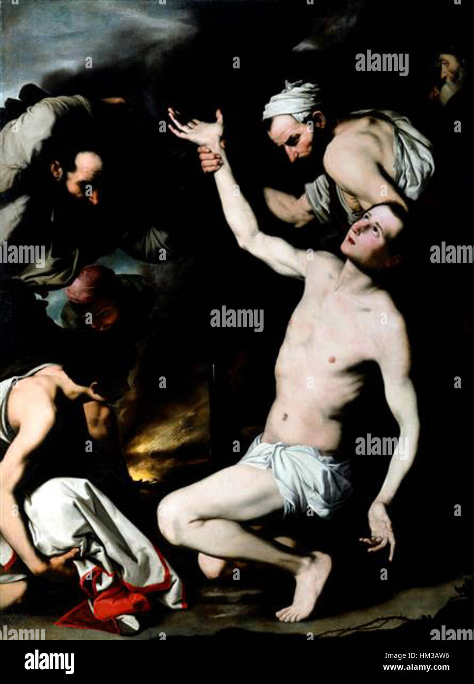 This painting by Jusepe de Ribera depicts the martyrdom of St. Lawrence ...
