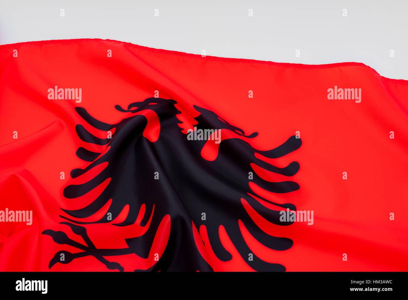 Flags of Albania Stock Photo - Alamy