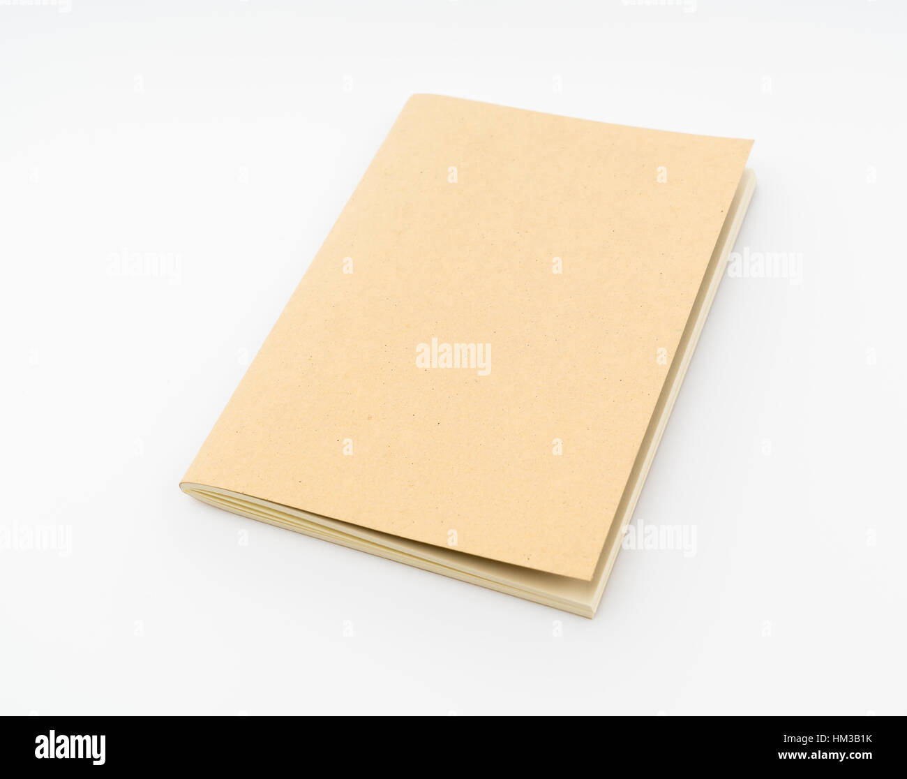 Recycled paper book on white background Stock Photo - Alamy