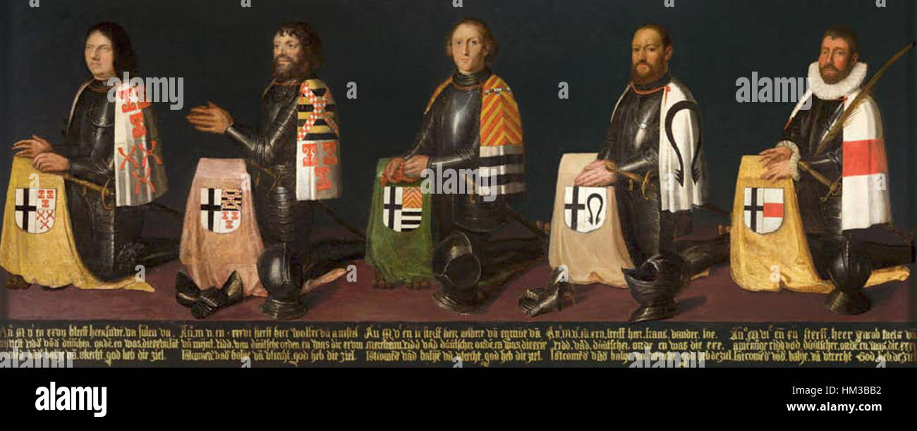 The painting of the Landcommandeurs of the German Order in Utrecht ...