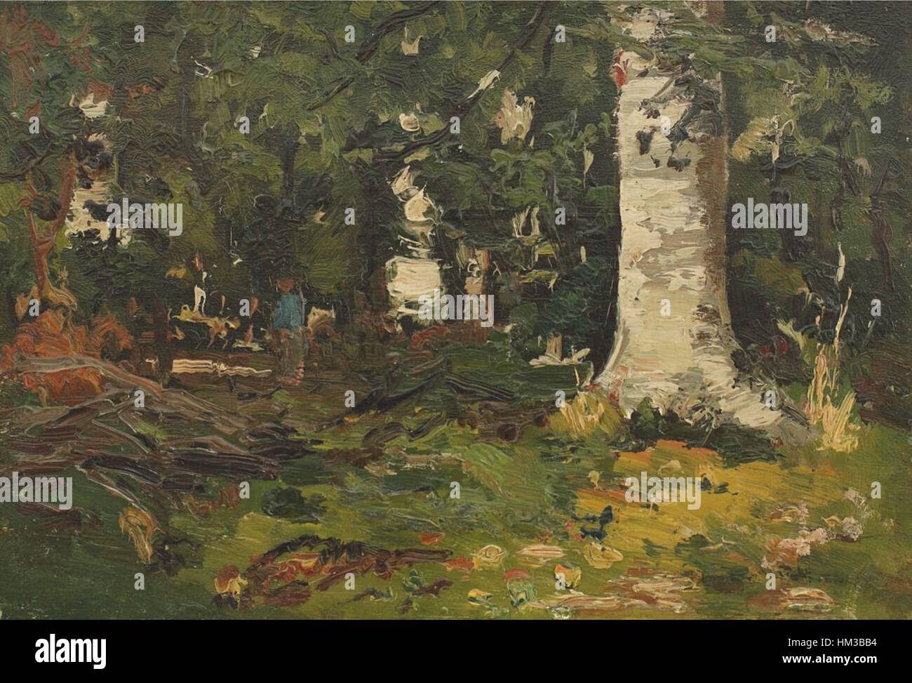 Ion Andreescu’s painting 'Padure de Mesteceni' (Forest of Birches ...