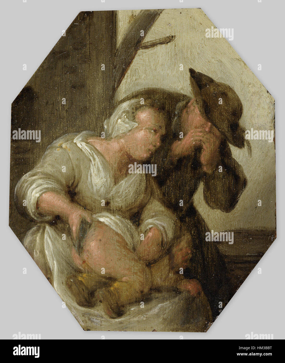 Jan Molenaer de Jonge's painting 'De Reuk' ('Smell') is one of the five ...