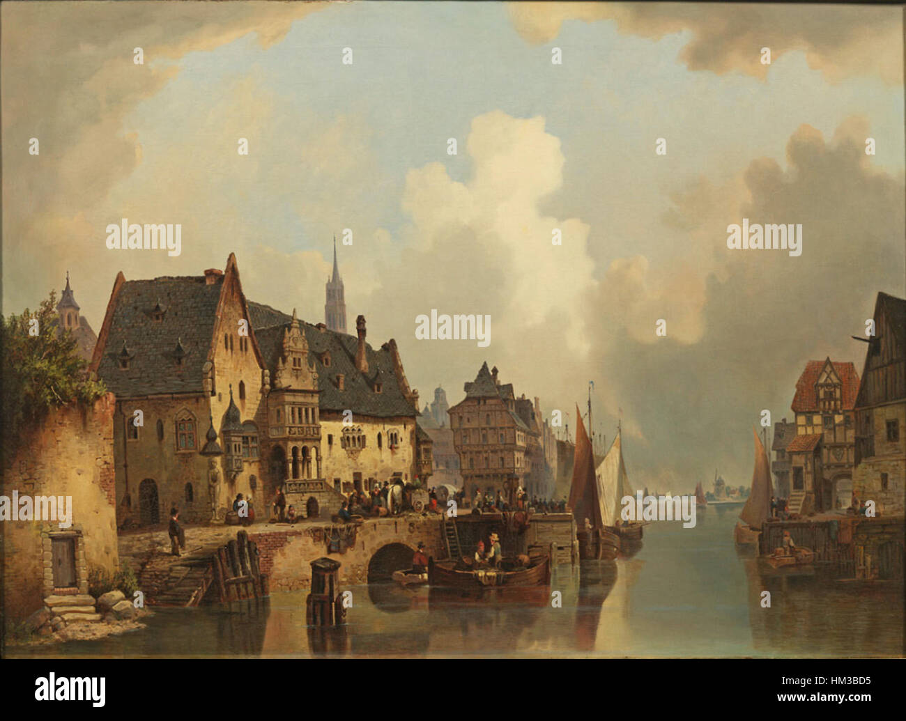 Jan Michiel Ruyten’s painting 'View of a Belgian town' showcases the ...