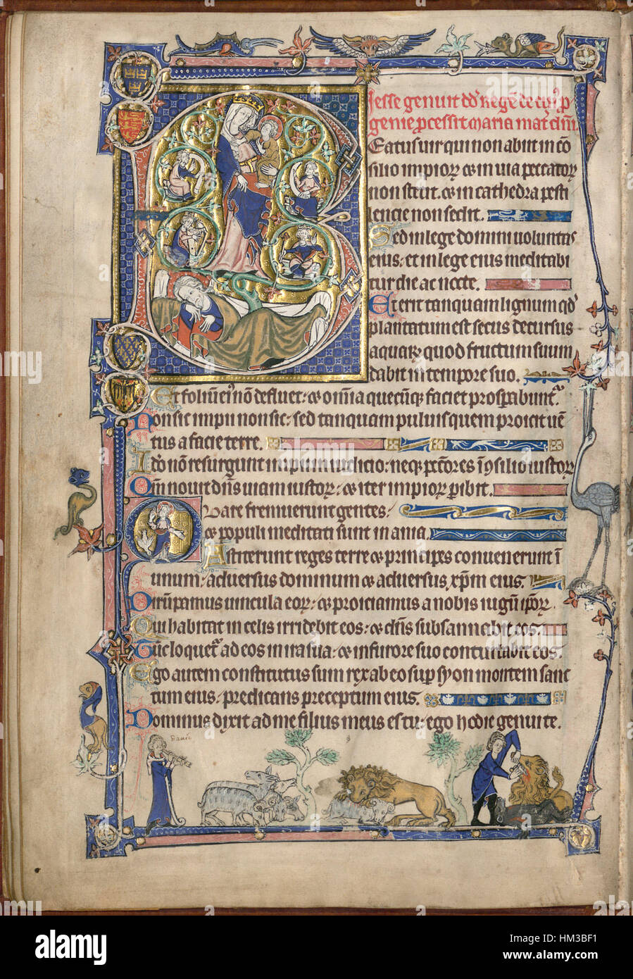 Isabella Psalter - BSB CodGall16 f7v Stock Photo - Alamy