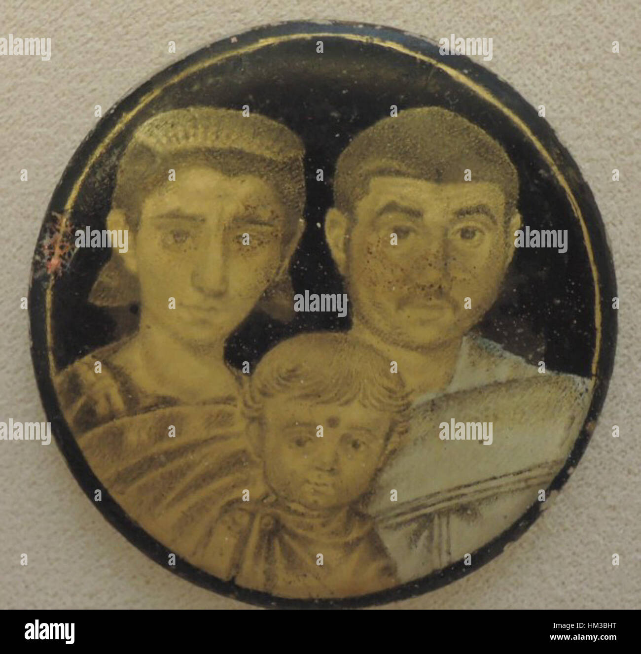 This gold-glass family portrait, preserved in the Vatican Library, is a ...