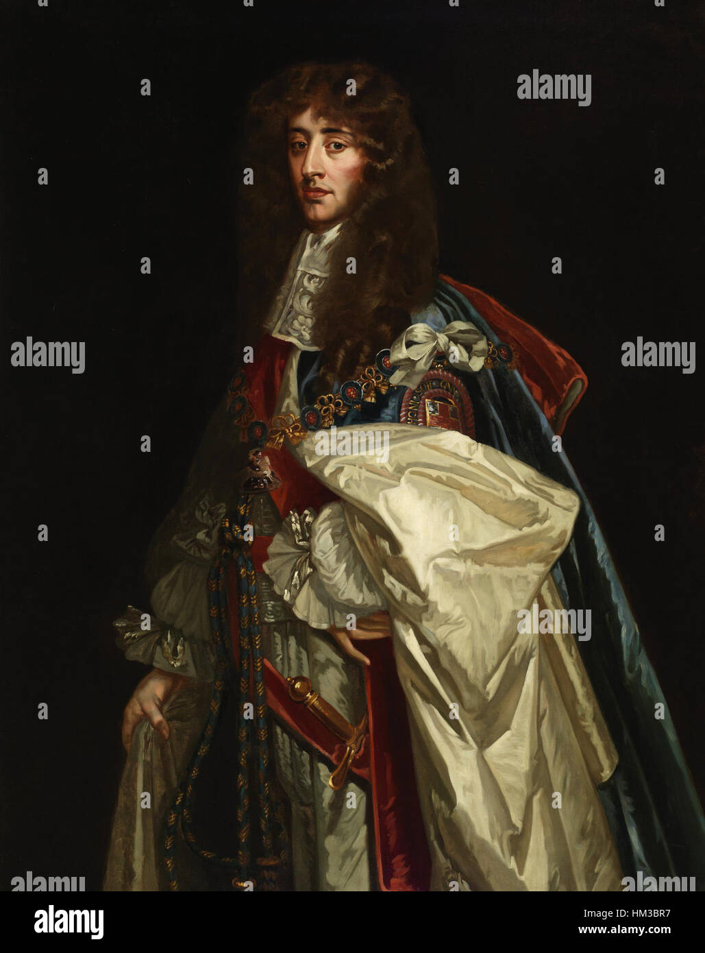 A painting of James Fitz-James, the 1st Duke of Berwick, on display at ...
