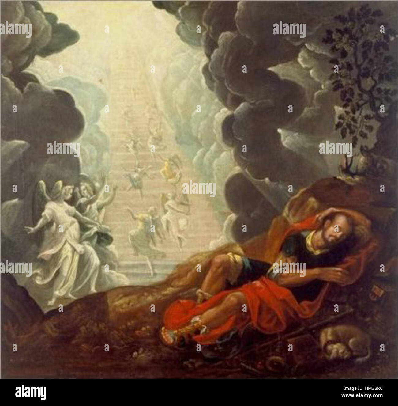 This painting by J Twenger depicts the religious or historical figure ...