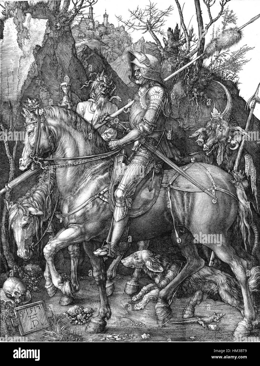 Knight and death and devil hi-res stock photography and images - Alamy