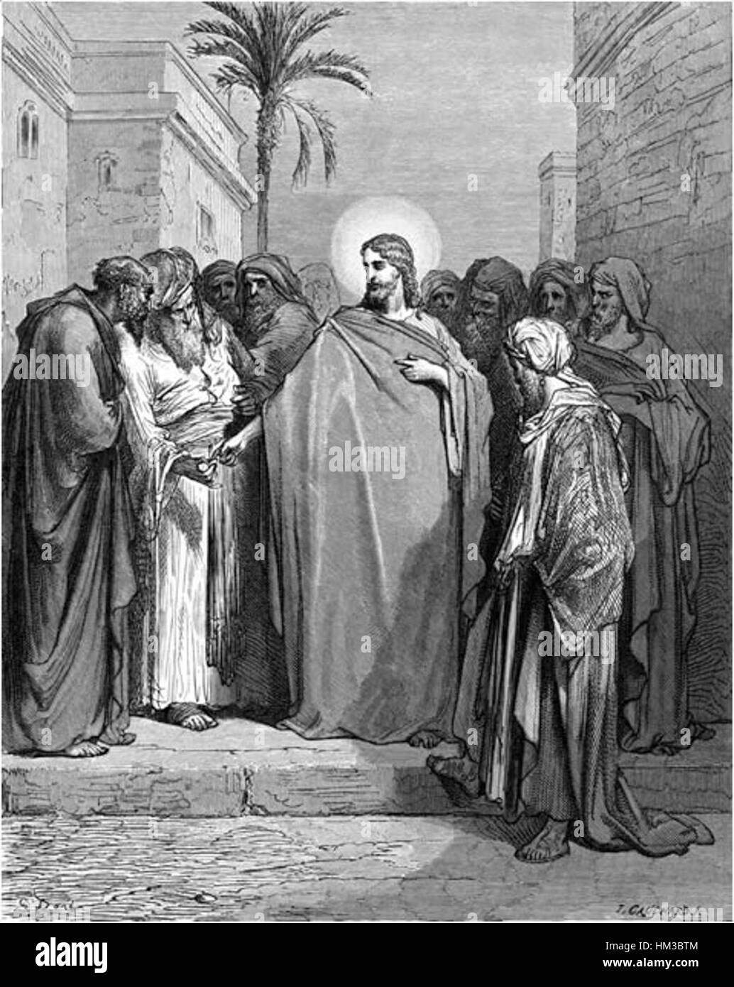 Gustave Dore - Jesus talks of the tribute money Stock Photo - Alamy