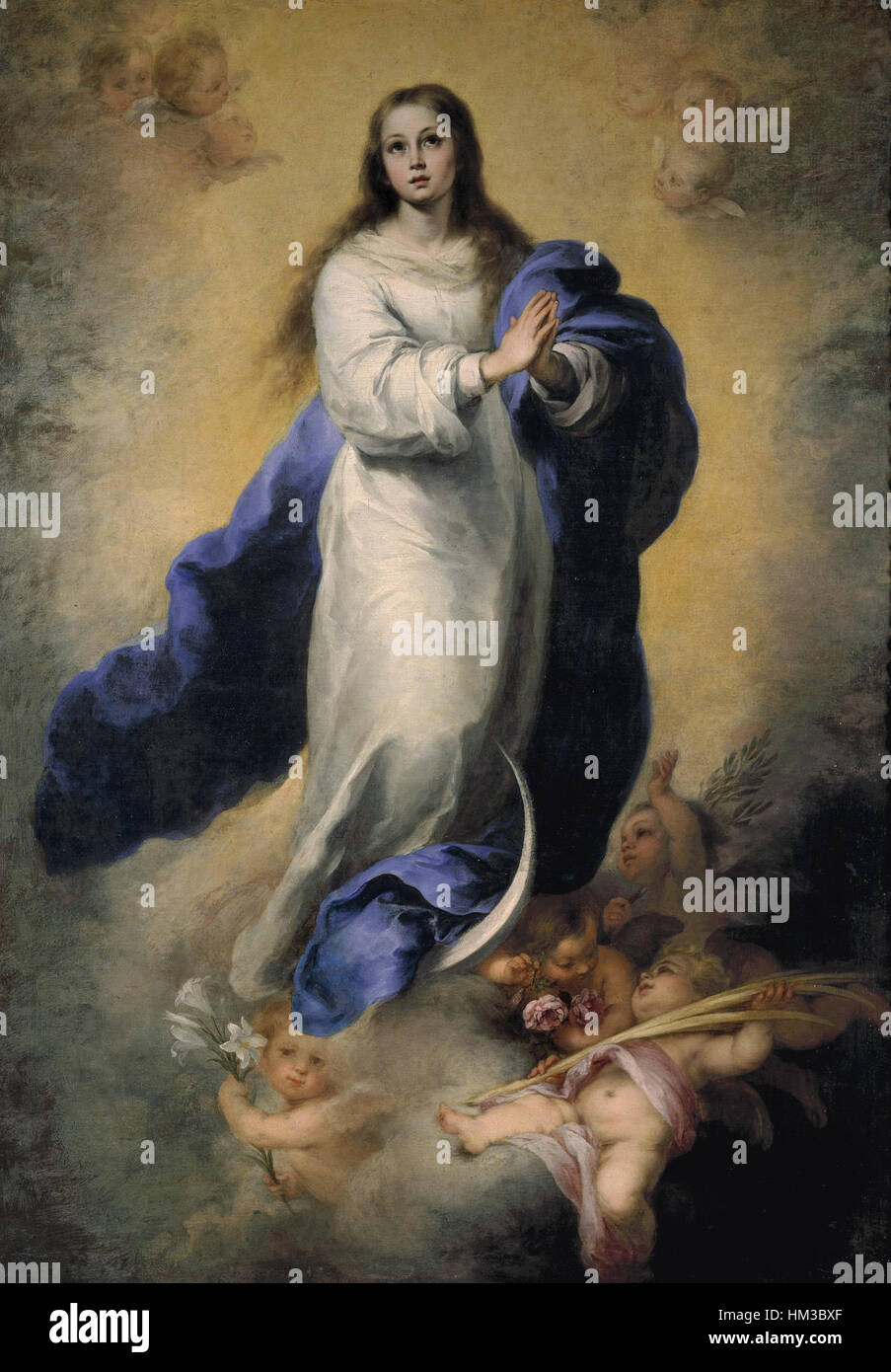 'Imaculada' by Bartolomé Esteban Murillo depicts the Virgin Mary in ...