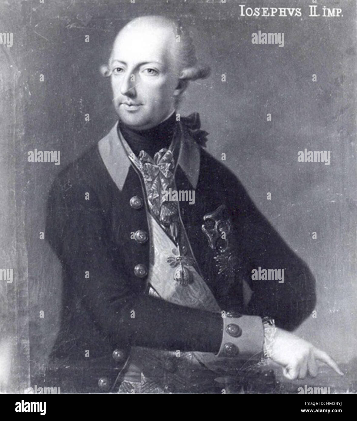 This painting of Emperor Joseph II at Miramare Castle showcases the ...