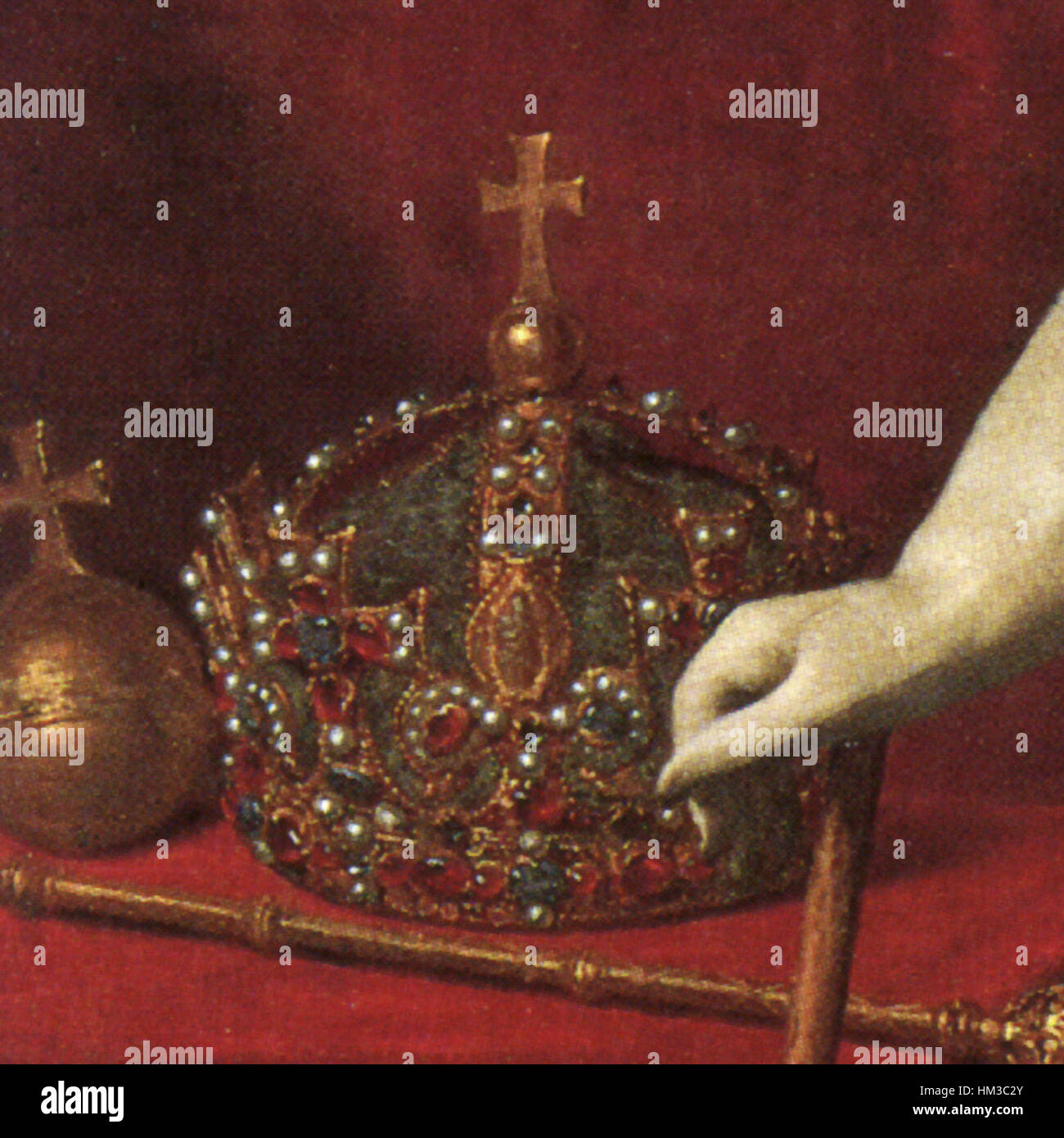 The crown of Henry VIII, an iconic symbol of Tudor England, represents ...