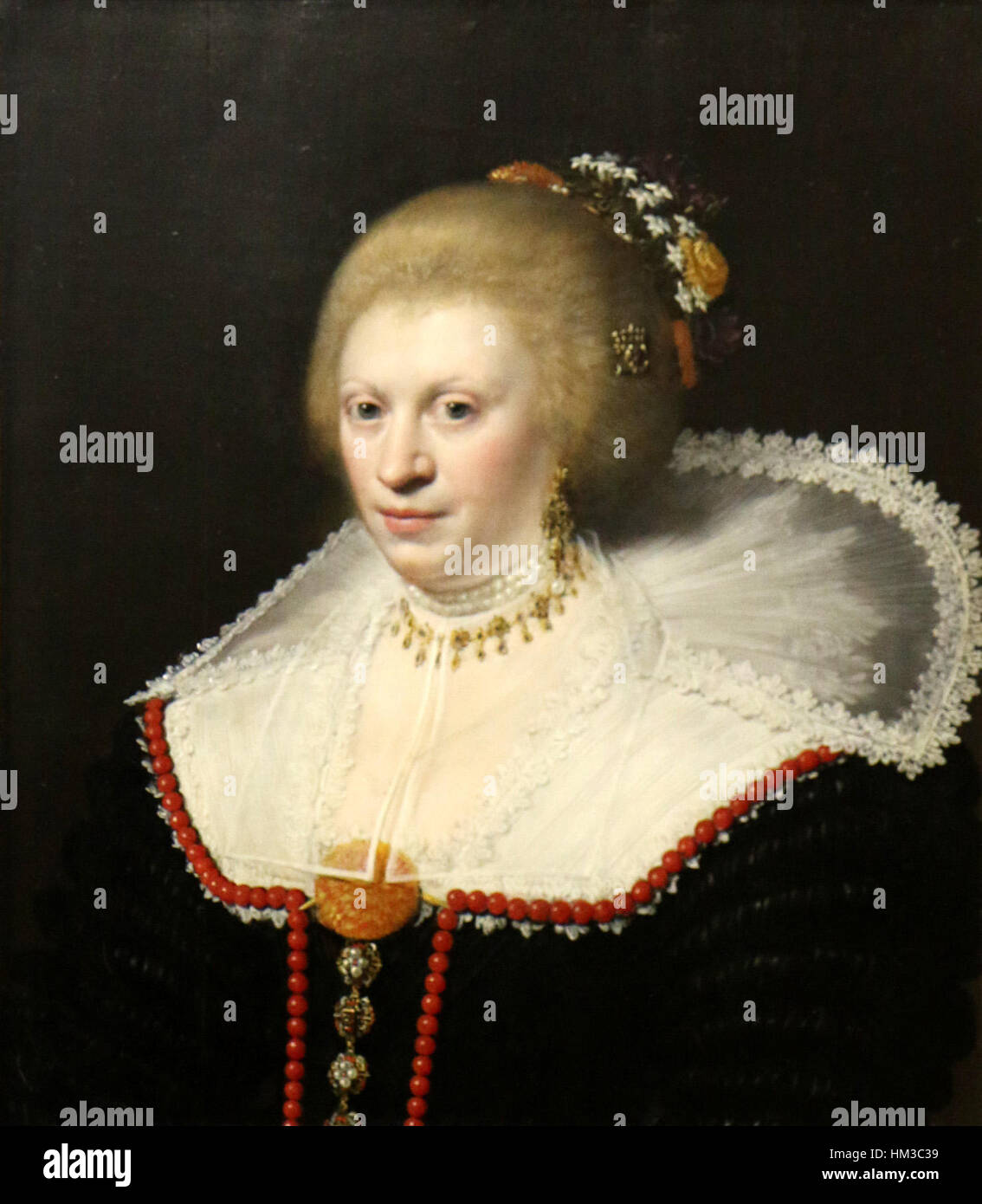 Jan Antonisz. van Ravesteyn-Portrait de femme Stock Photo - Alamy