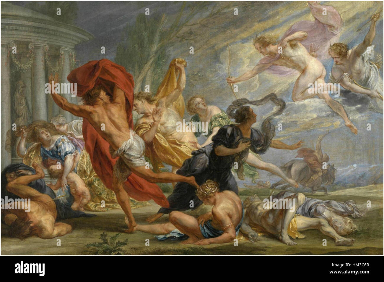 This dramatic painting by Jan Boeckhorst depicts the mythological scene ...