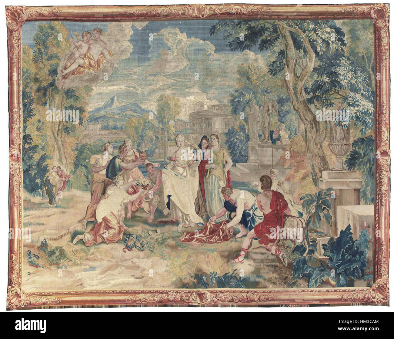 'Psyche receiving the homage of the people' is an oil painting by Jan ...