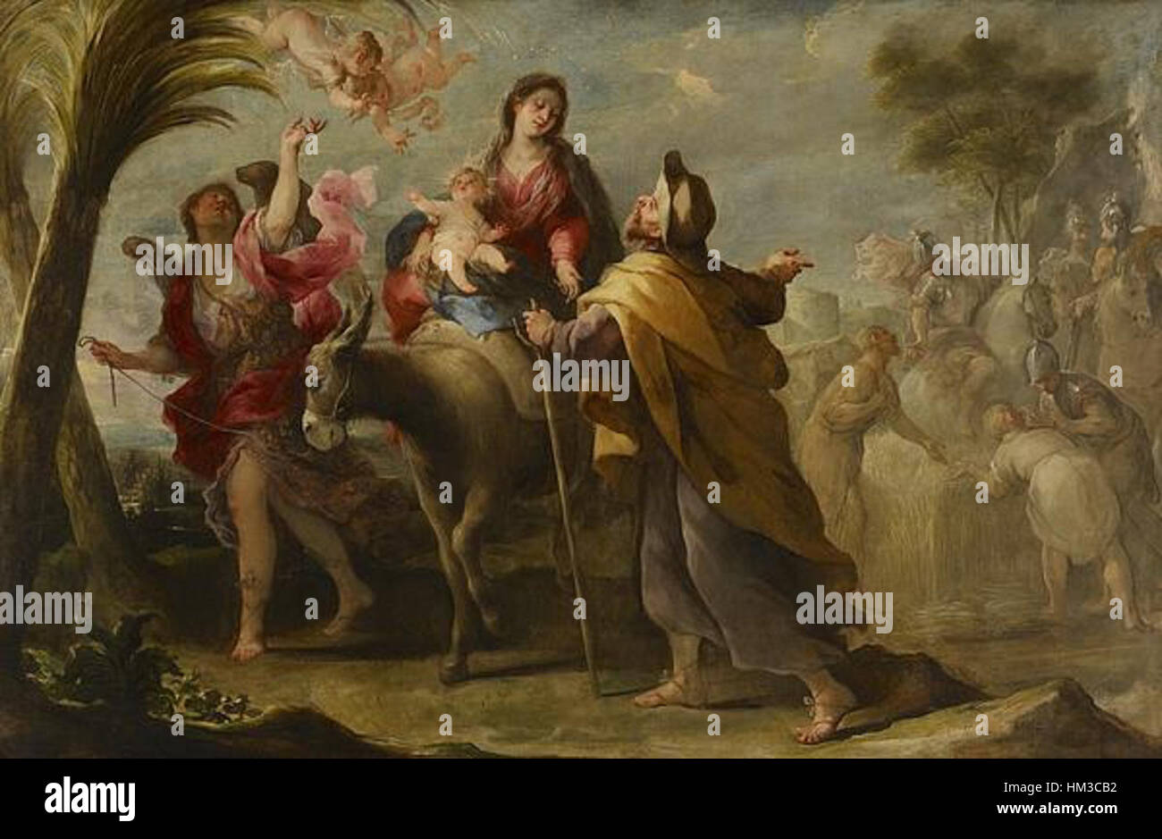 *Huida a Egipto* by JosÃ© Moreno depicts the biblical flight of the ...