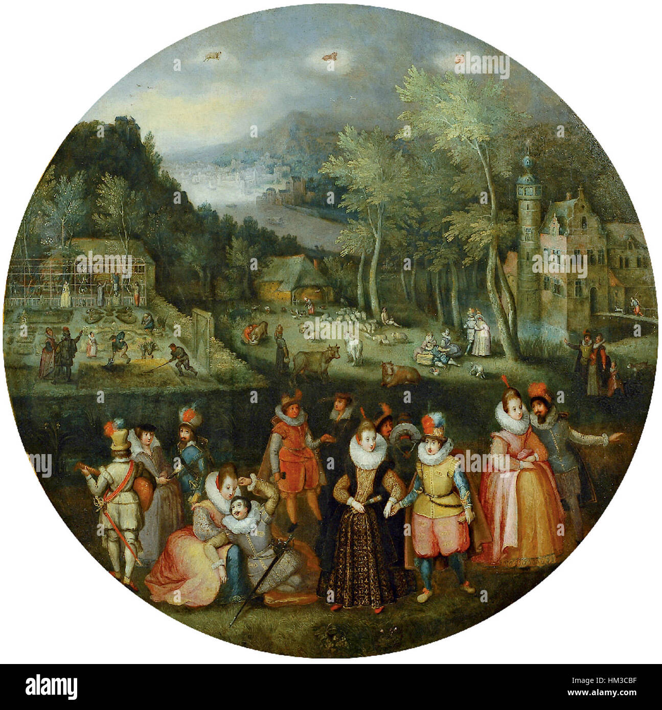 Jacob Grimmer's 'Allegory of Spring' is a detailed painting symbolizing ...