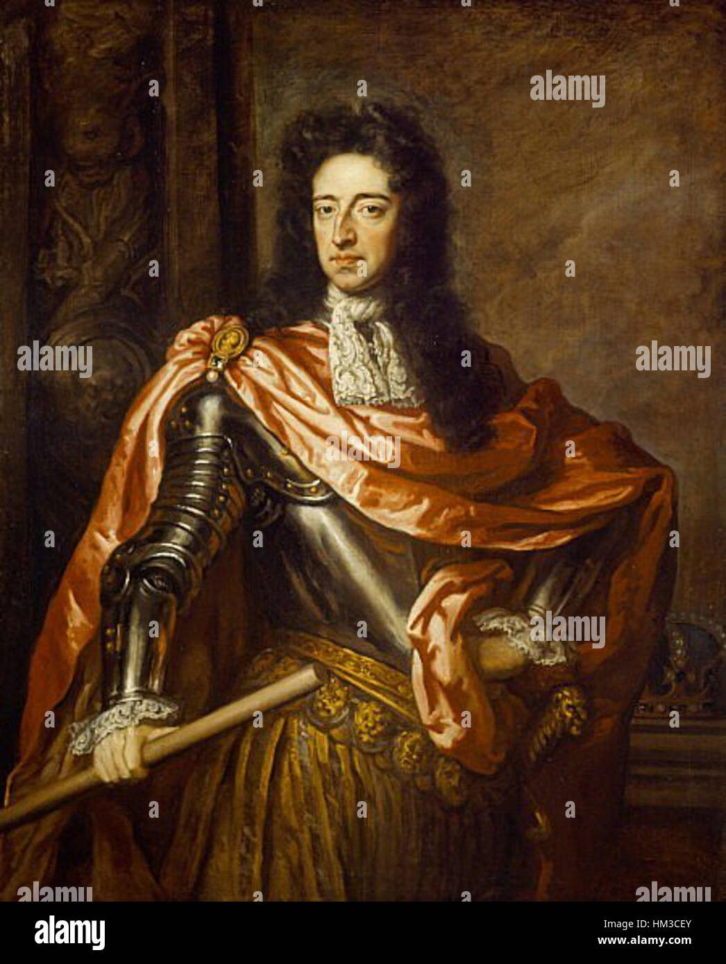 This portrait of King William III of England, painted by Godfrey ...