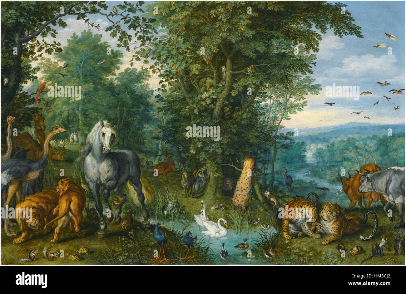 'The Garden of Eden with the Fall of Man' by Jan Brueghel the Elder is ...