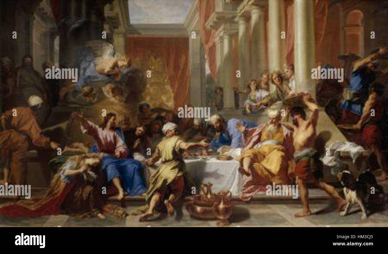 'Le repas chez Simon' is a historical painting depicting the biblical ...