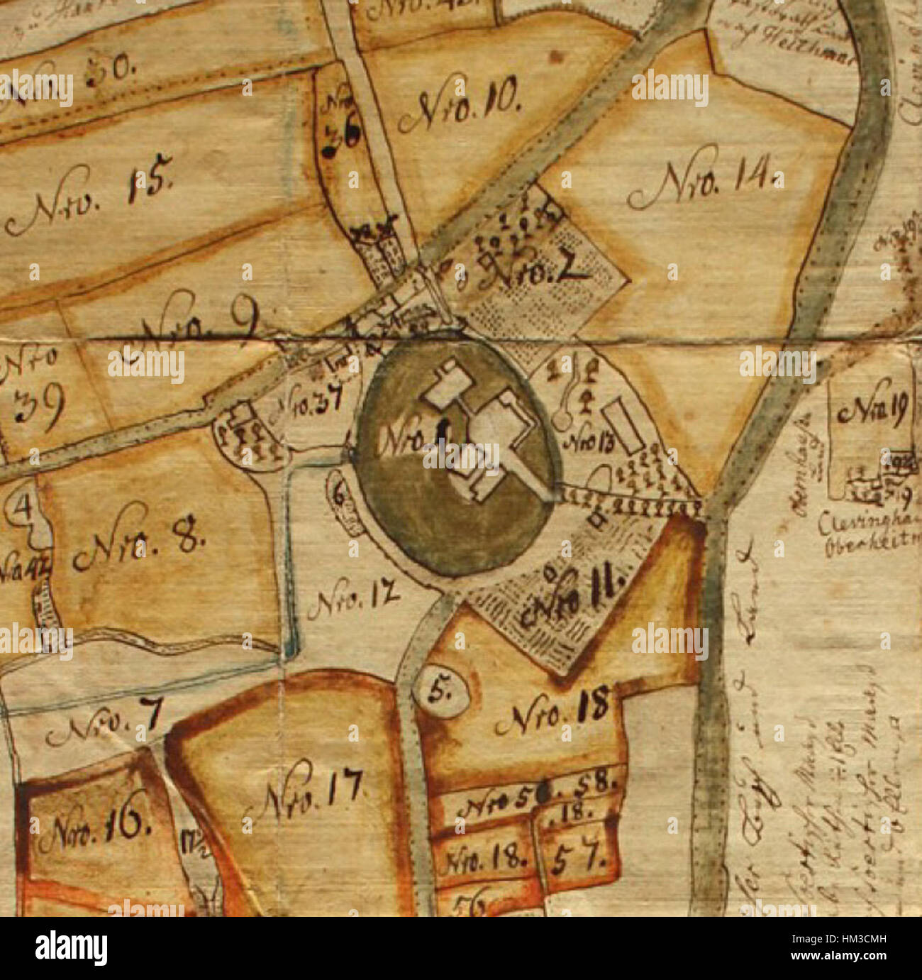 Historical land survey map hi-res stock photography and images - Alamy